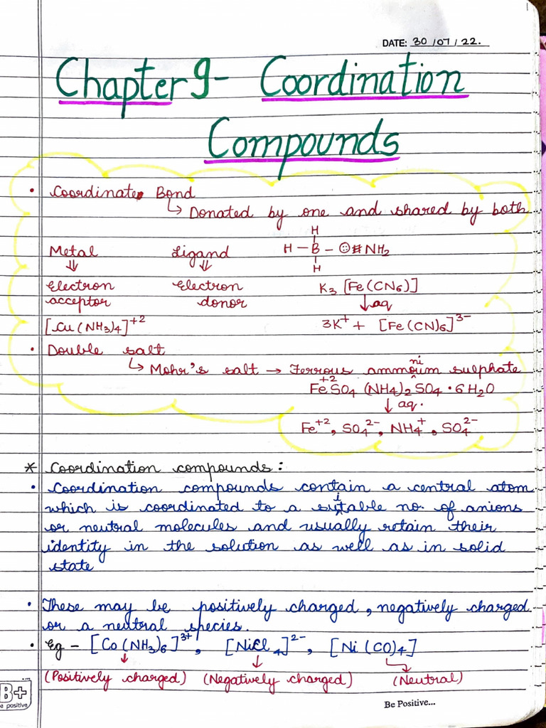 Coordination Compounds | PDF