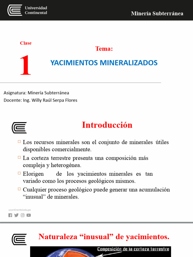 2 MINSUB Yacimientos Mineralizados | PDF | Minerales | Magma