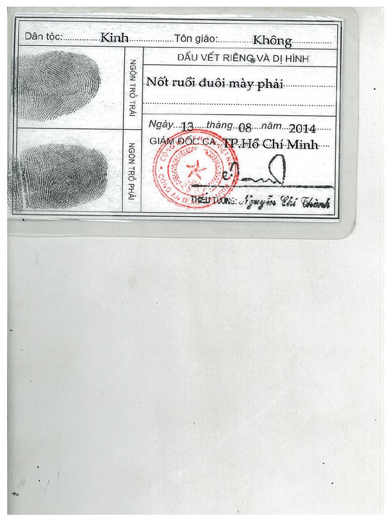 Mat Sau - CMND | PDF