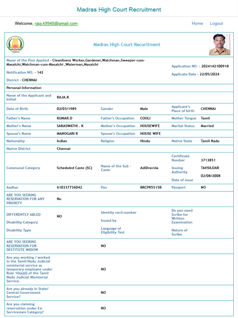 MHC Application Raja | PDF | Crimes | Crime & Violence