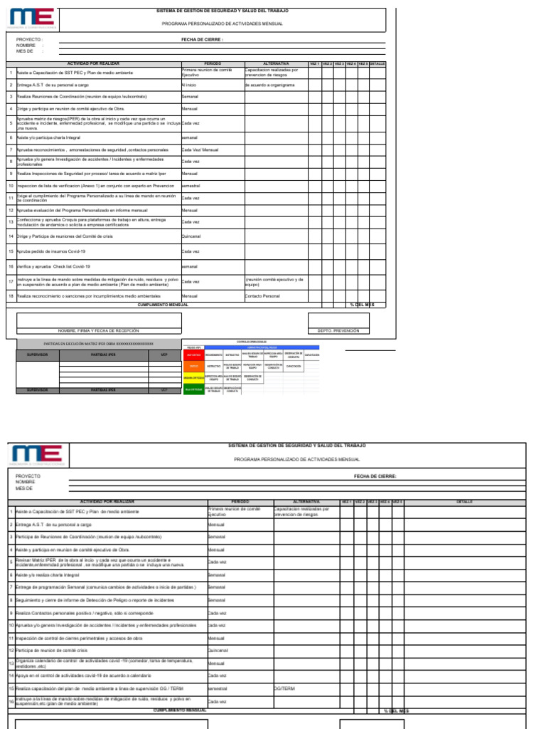 Programa Personalizado. | PDF
