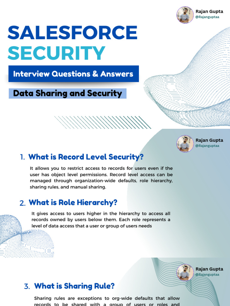 Salesforce Security Interview Question and Answer | PDF | Data ...