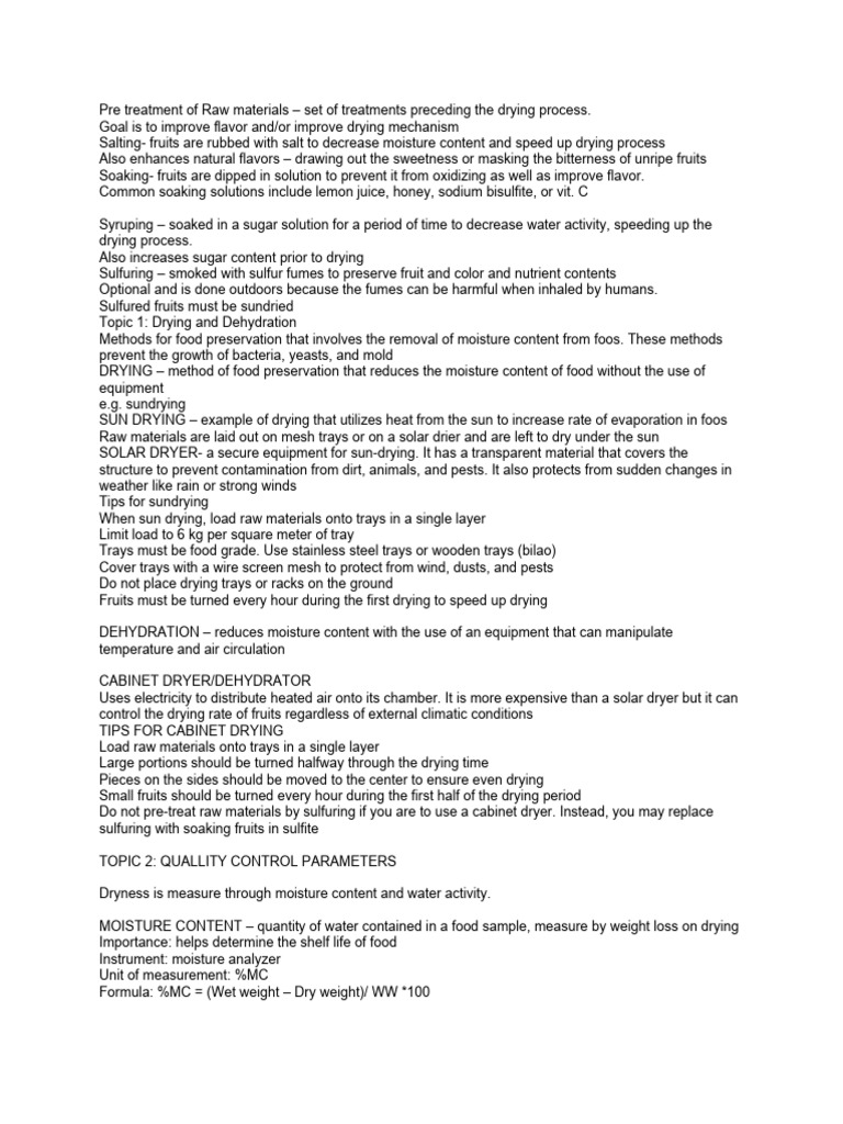 Food Processing | PDF | Curing (Food Preservation) | Pickling