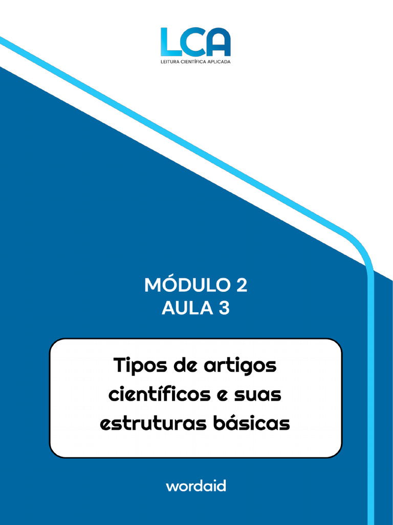 03 Tipos De Artigos Científicos E Suas Estruturas Básicas Download