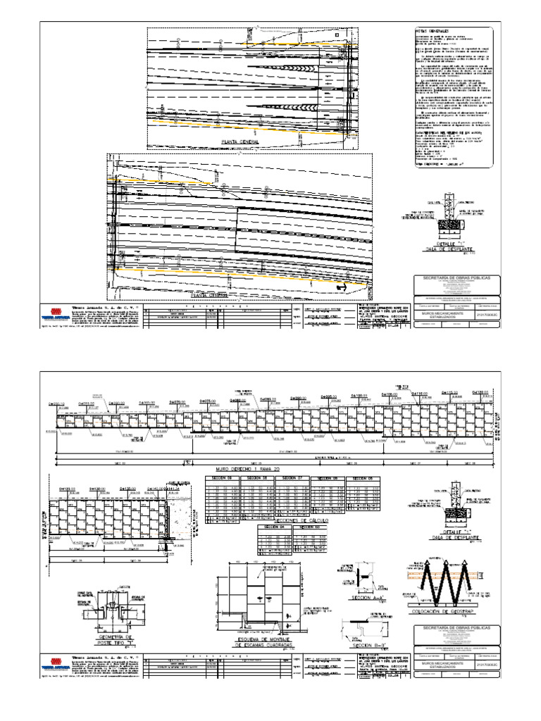 Proyecto Muros Geocore Libramiento Norte Tuxtla Rev. 01 A | PDF