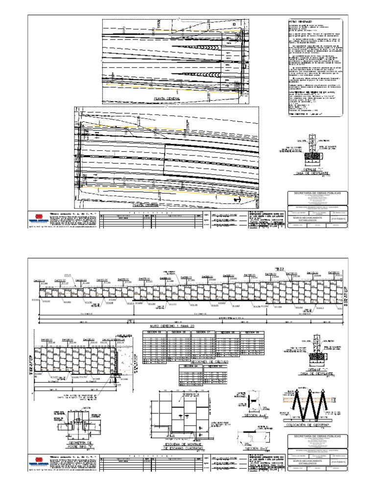 Proyecto Muros Geocore Libramiento Norte Tuxtla Rev. 00 | PDF