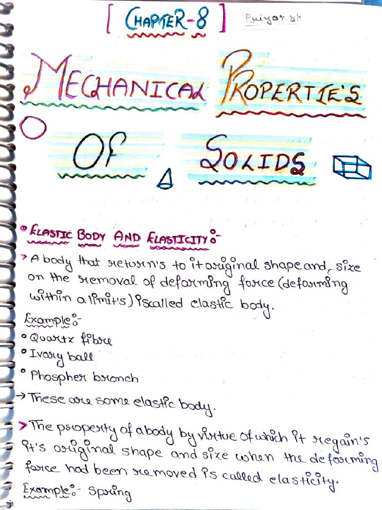 Mechanical Prop. of Solid P-1 | PDF | Deformation (Mechanics) | Solid ...
