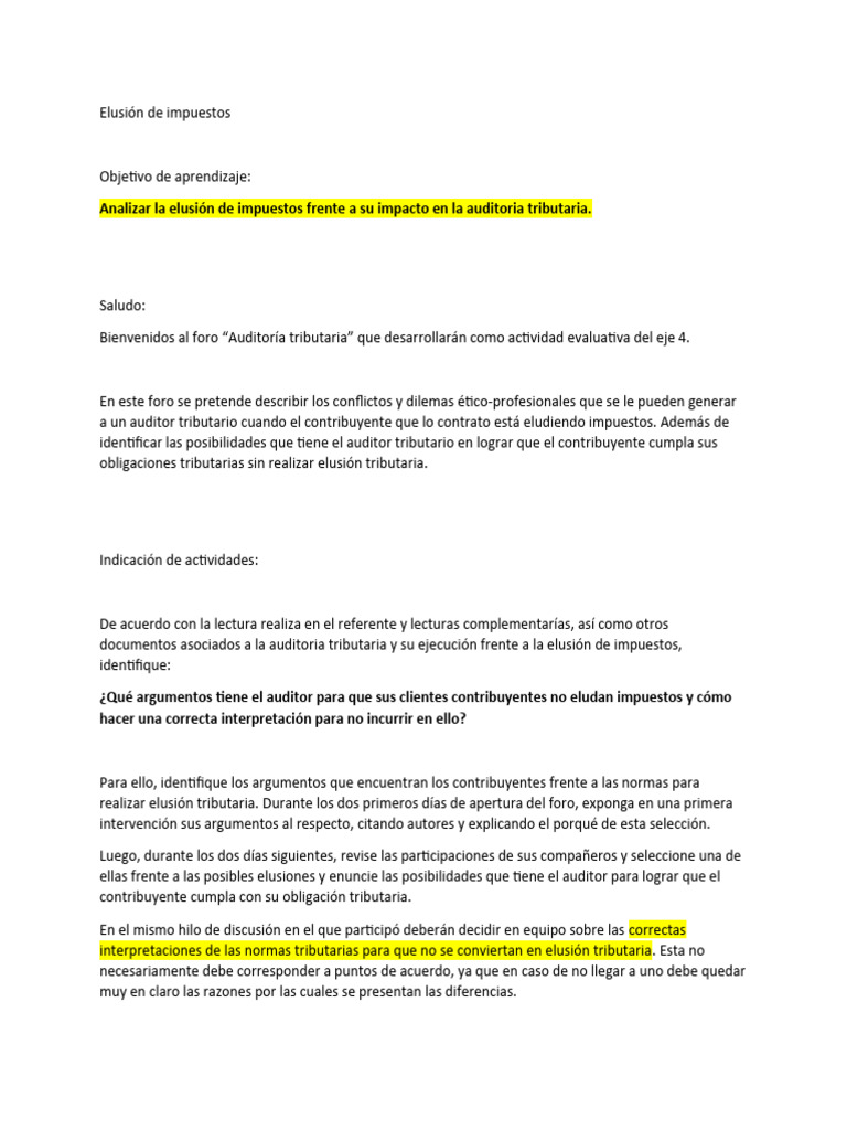 Elusión de Impuestos | PDF | Evasión de impuestos | Impuestos