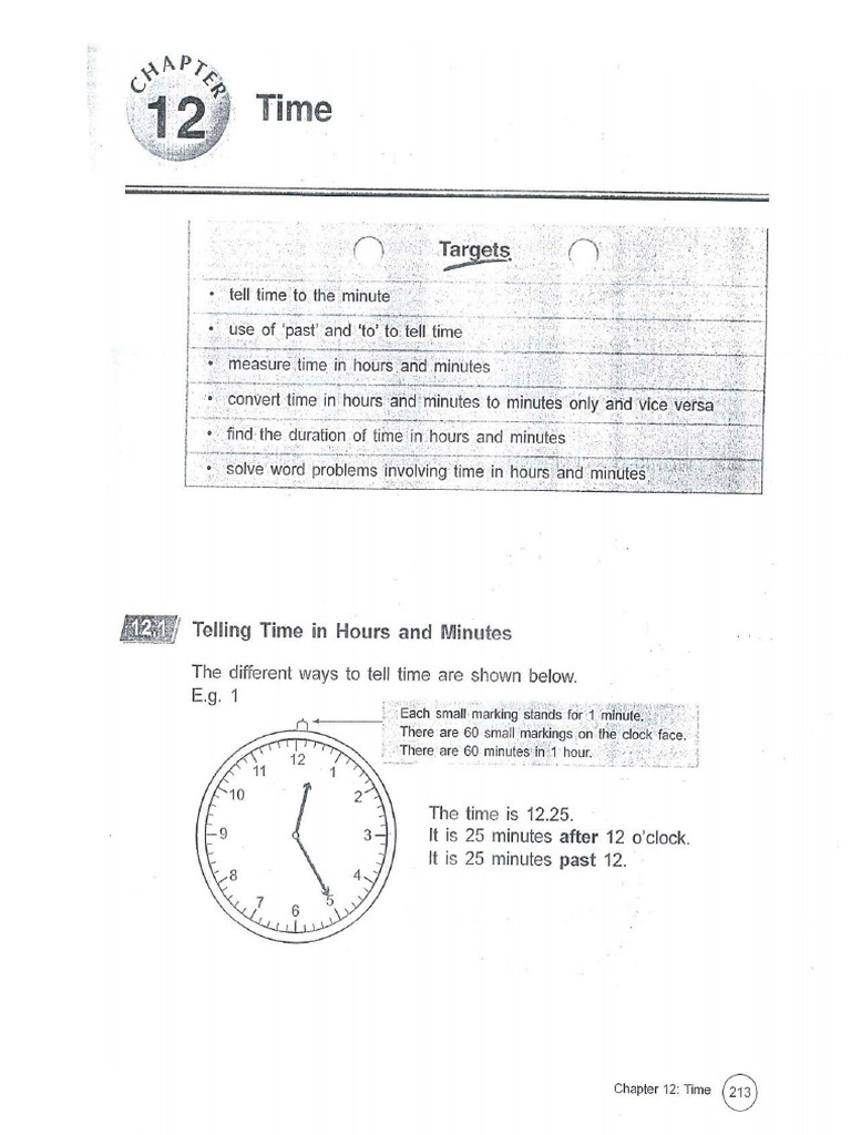 Chapter 12 Time | PDF