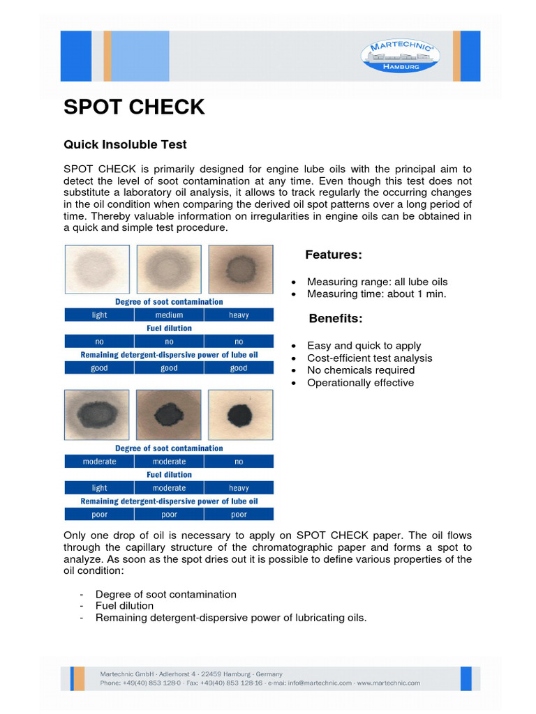 Spot Check | PDF | Lubricant | Oil
