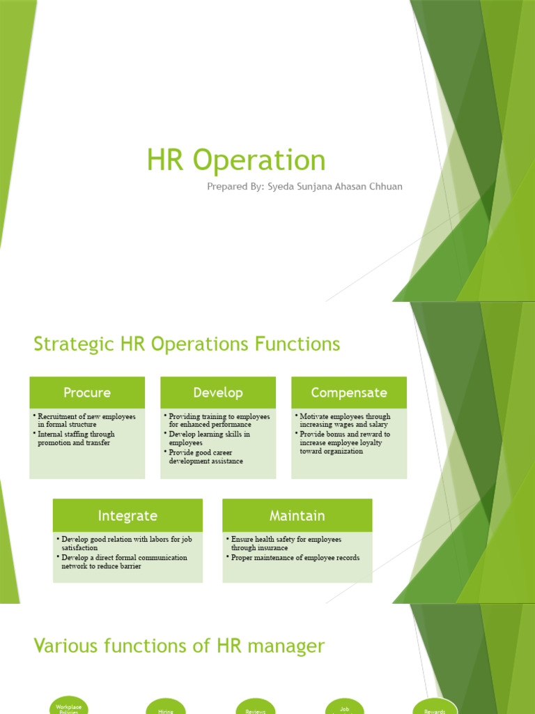 HR Operation | PDF | Employment | Human Resources