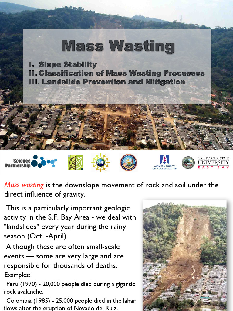 Mass Wasting | PDF | Landslide | Earth Sciences