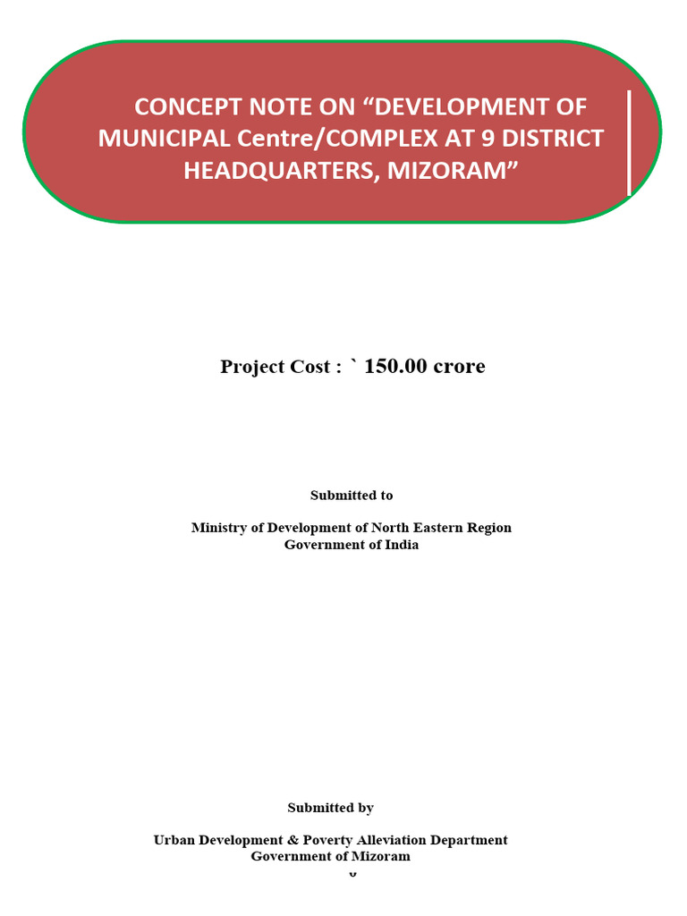 Concept Note On Municipal Complex | Download Free PDF | Economies