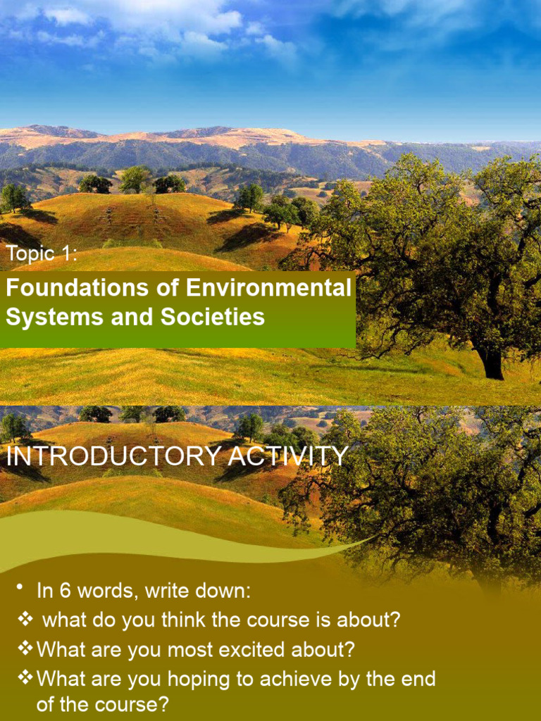 1.1 Environmental Value Systems | PDF | Environmental Movement | Resource