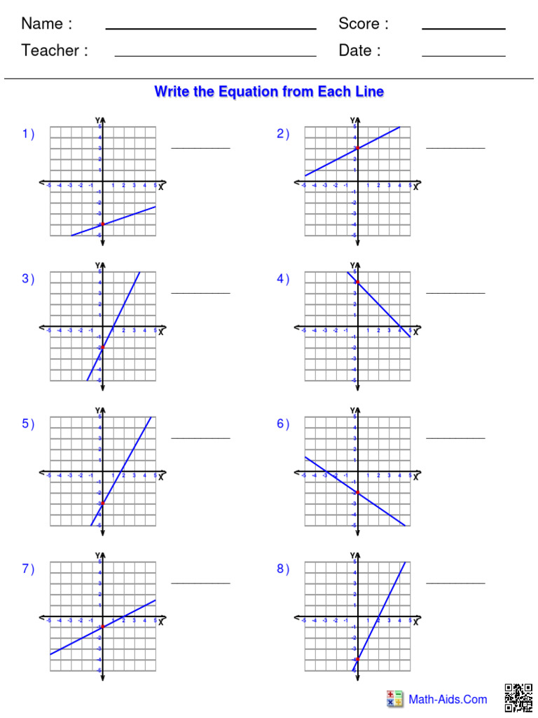 Pre-Algebra Func Writing Equations | PDF