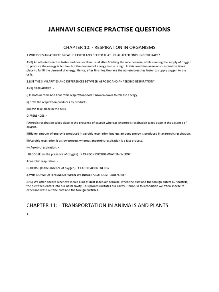 Science Practise Questions | PDF