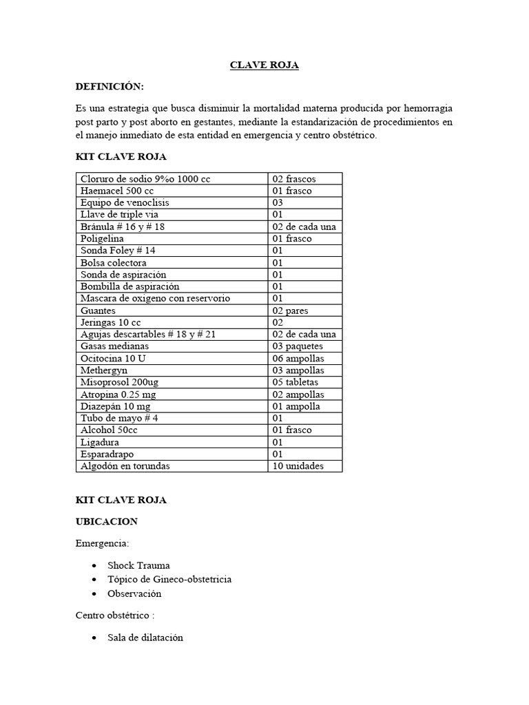 CLAVE_ROJA | Descargar gratis PDF | Medicina CLINICA | Enfermedades y ...