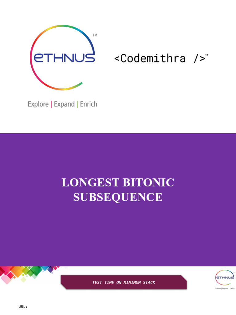 Longest Bitonic Subsequence | PDF | Sequence | Matrix (Mathematics)