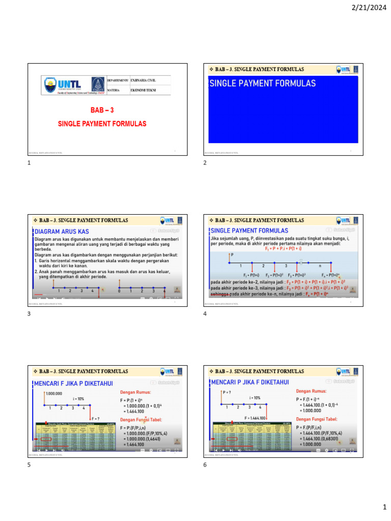 Chapter 3 Single Payment Formula | PDF