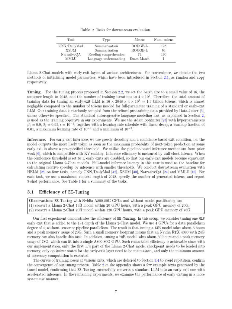 7 - PDFsamn For Tuning Early-Exit Large Language Models2402.00518 | PDF | Graphics Processing ...