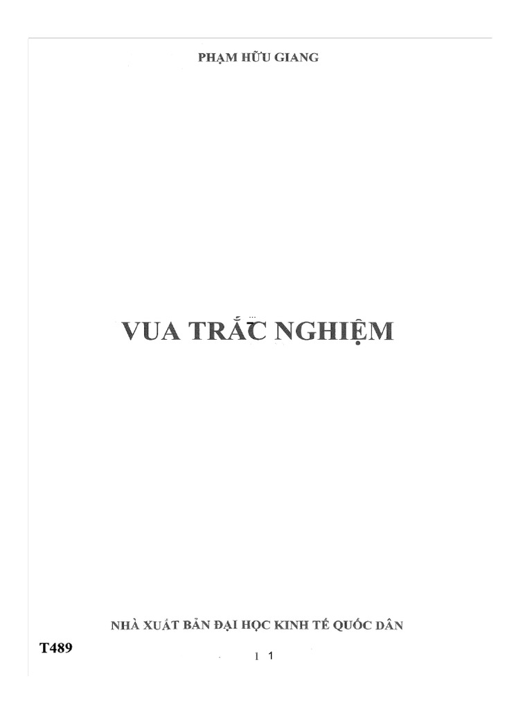 Bản Sao Của Vua Trăc Nghiệm | PDF