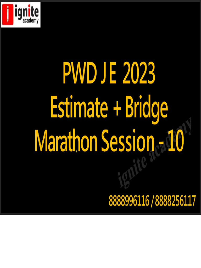 Estimate And Costing Part 1 Pdf