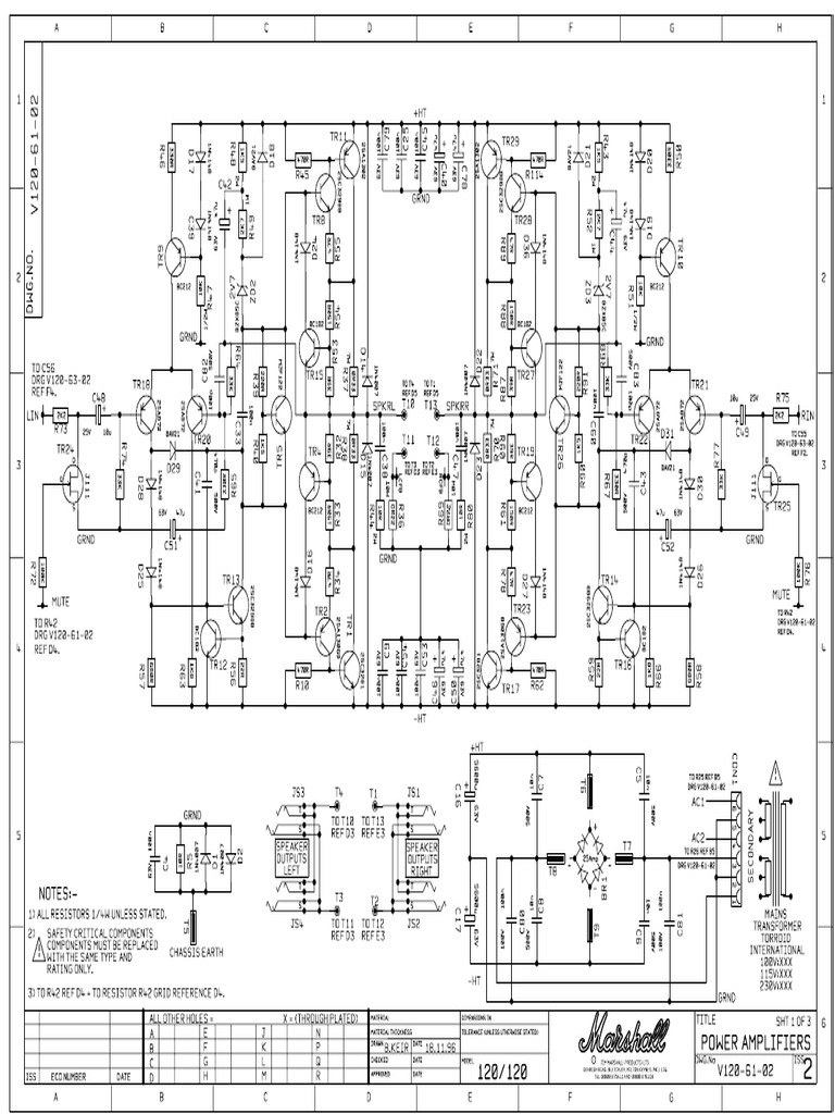 Marshall Valvestatepro120 2x120 schematic | PDF
