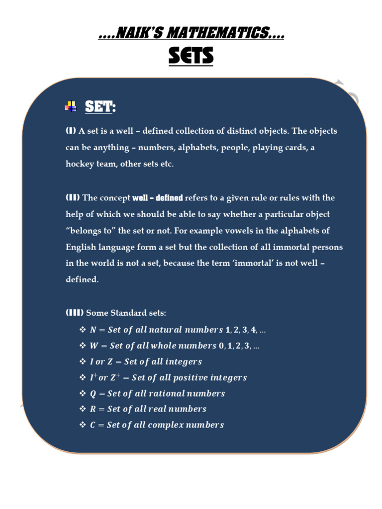 Sets Theory | PDF | Mathematics