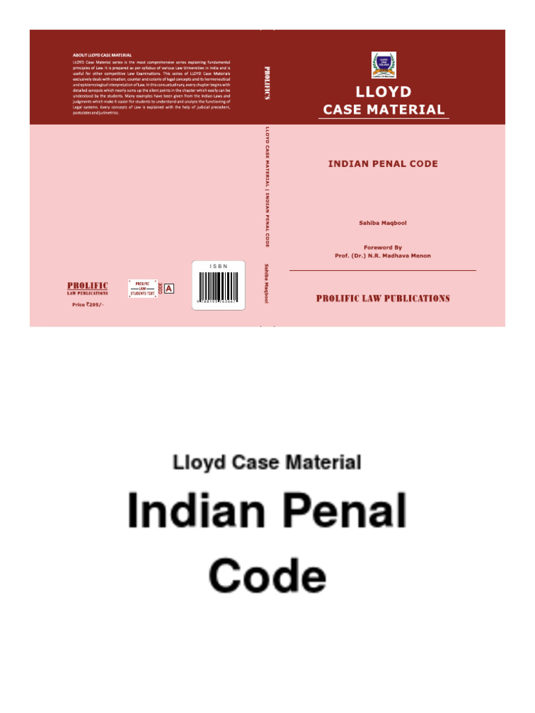 Indian Penal Code | PDF | Learning | Judgment (Law)