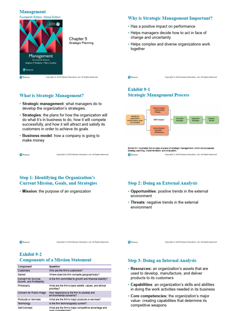 Management Robbins 14e-Ge C09 Slides - Organized | PDF | Strategic Management | Competitive ...