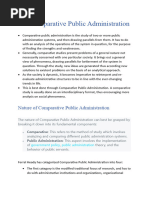 Comparative Public Administration | PDF | Civil Service | Political Science