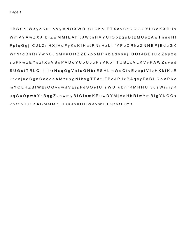 Random Character Sequences Analysis | PDF