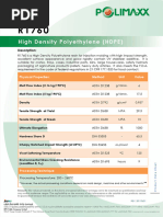 HDPE 5502 Technical Data Sheet | PDF | Materials | Physical Sciences