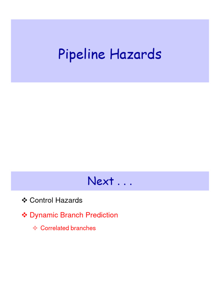 L11 PipelineHazards 4 | PDF | Computer Architecture | Computer Engineering