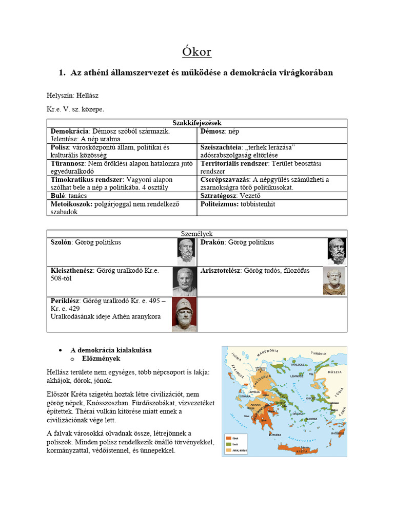 Ókor - Athéni Demokrácia | PDF