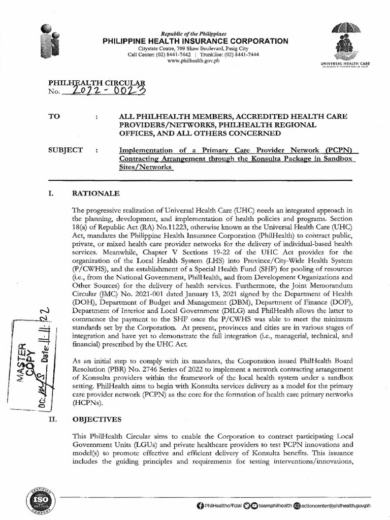 Circ2022 0023 | PDF | Public Services | Social Programs