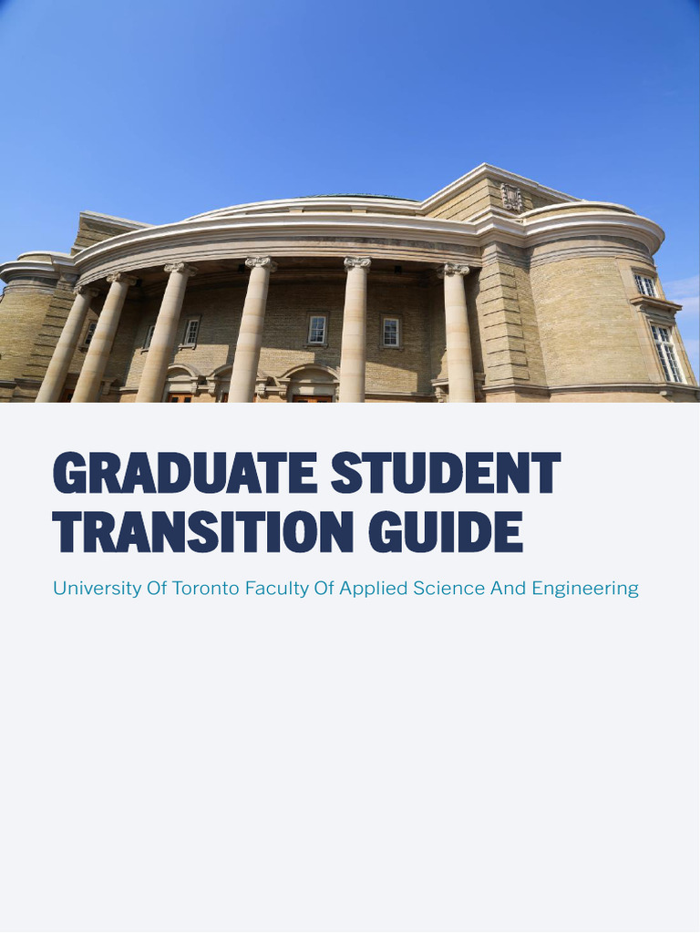 Graduate Student Transition Guide | Download Free PDF | Cost Of Living ...