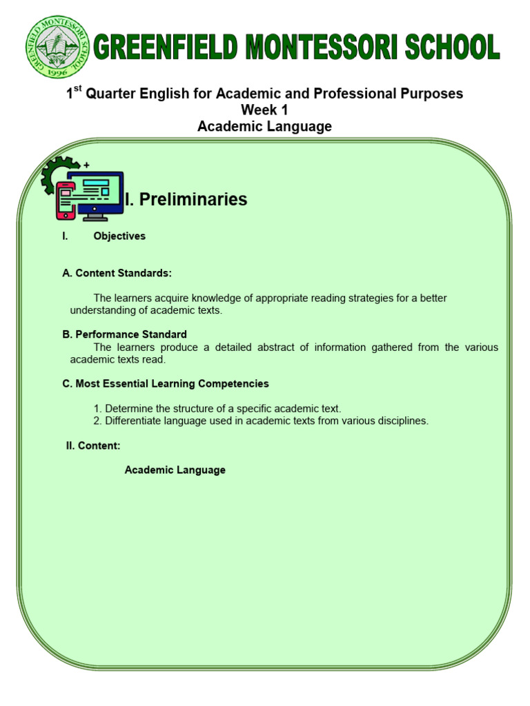 English-for-Academic-Week-1 | PDF | Vocabulary | Phrase English-for-Academic-Week-1 | PDF | Vocabulary | Phrase