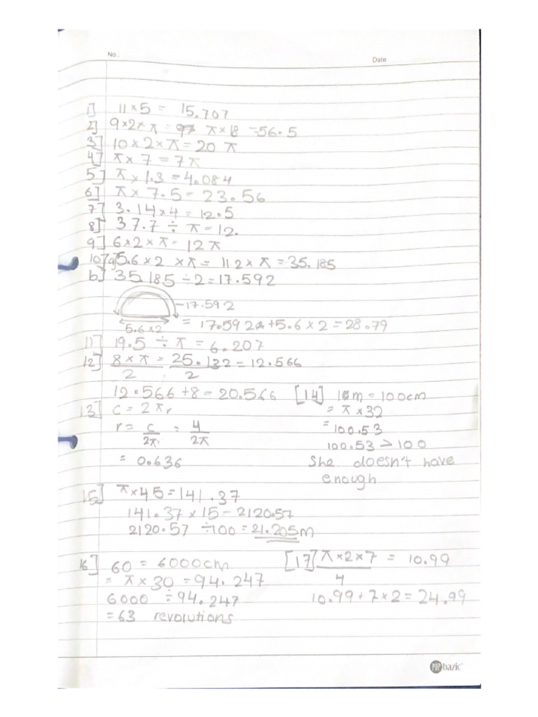 Maths Homework | PDF