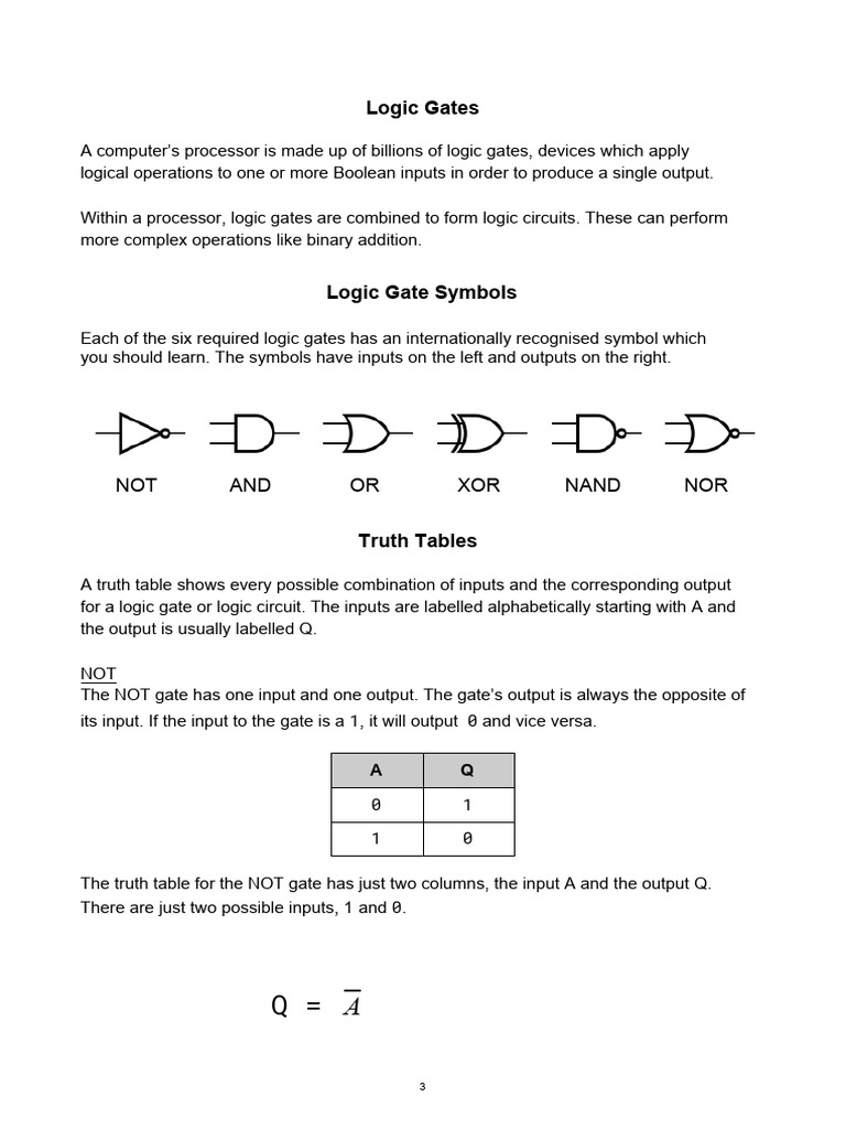 Logic Gates | Download Free PDF | Logic Gate | Electronic Circuits
