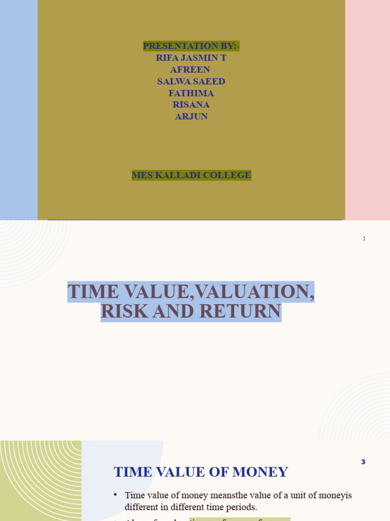 Time Value | PDF | Present Value | Bonds (Finance)