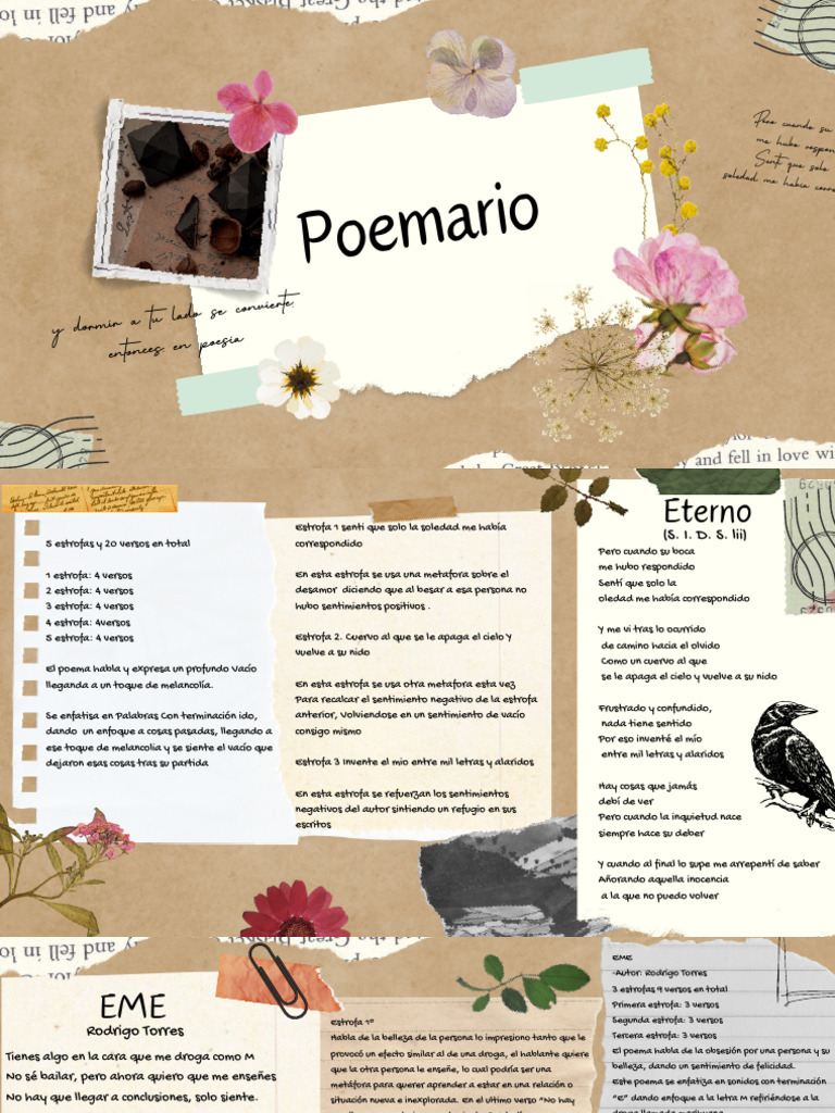 Poemario | Descargar gratis PDF | Poesía | Las emociones