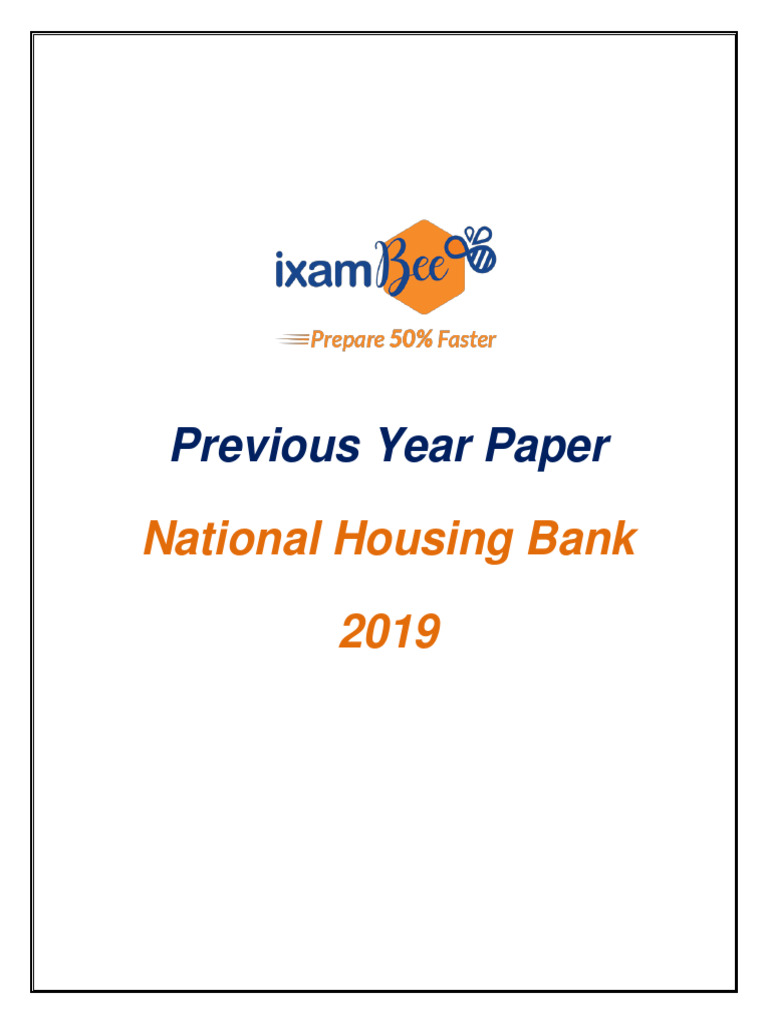 NHB AM 2019 Previous Year Paper PDF | PDF | Computer Data Storage ...