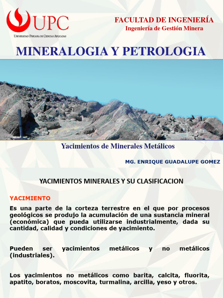 Yacimientos | Descargar gratis PDF | Minerales | Mineral