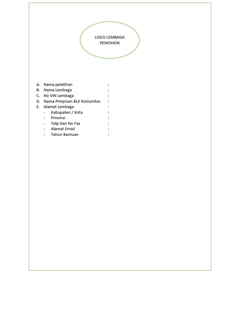Proposal Pelatihan BLK Komunitas 2024 | PDF | Karier & Perkembangan ...