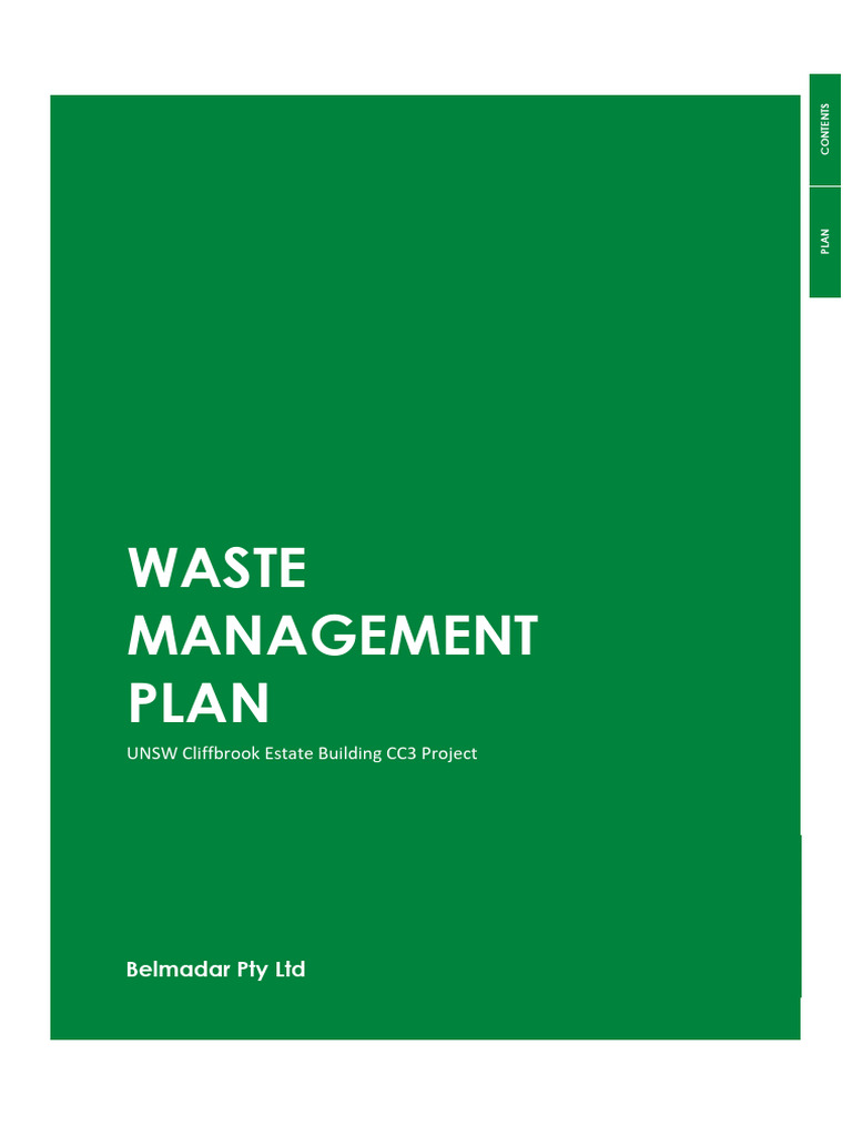 Construction Waste Management Plan - 240608 - 224206 | PDF | Waste ...