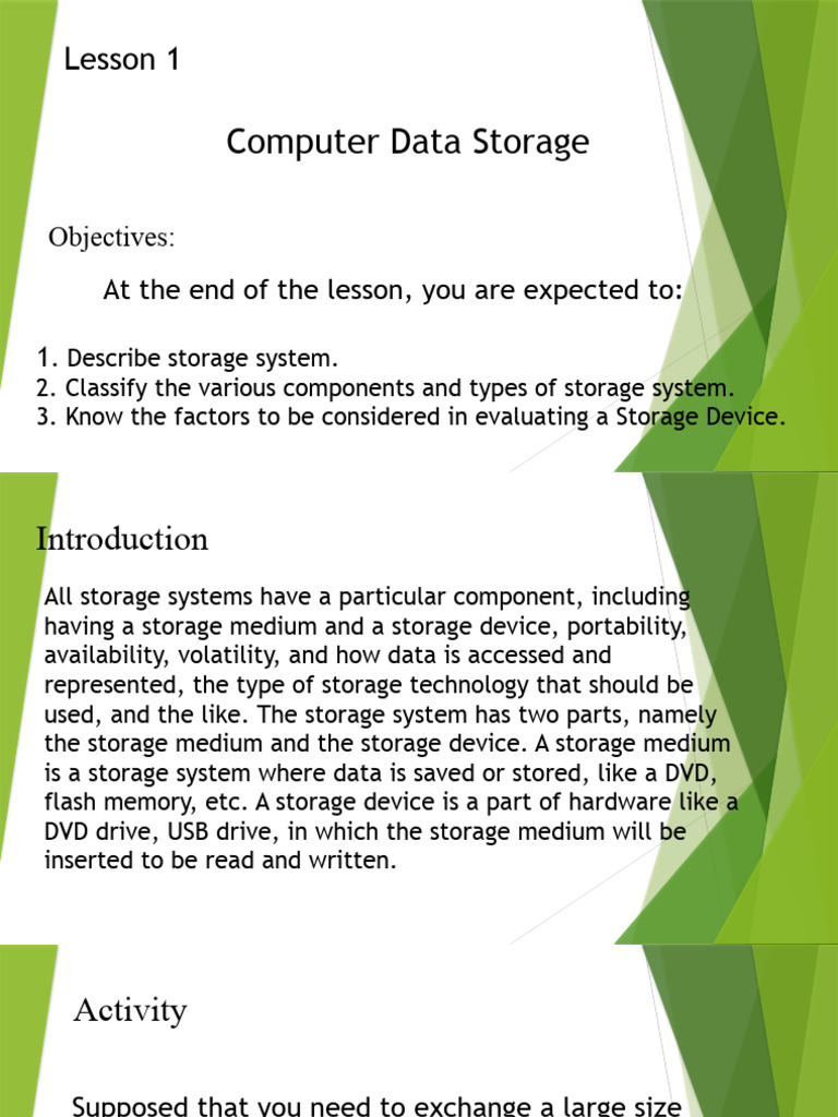 module3(lesson1) | Download Free PDF | Computer Data Storage | Compact Disc