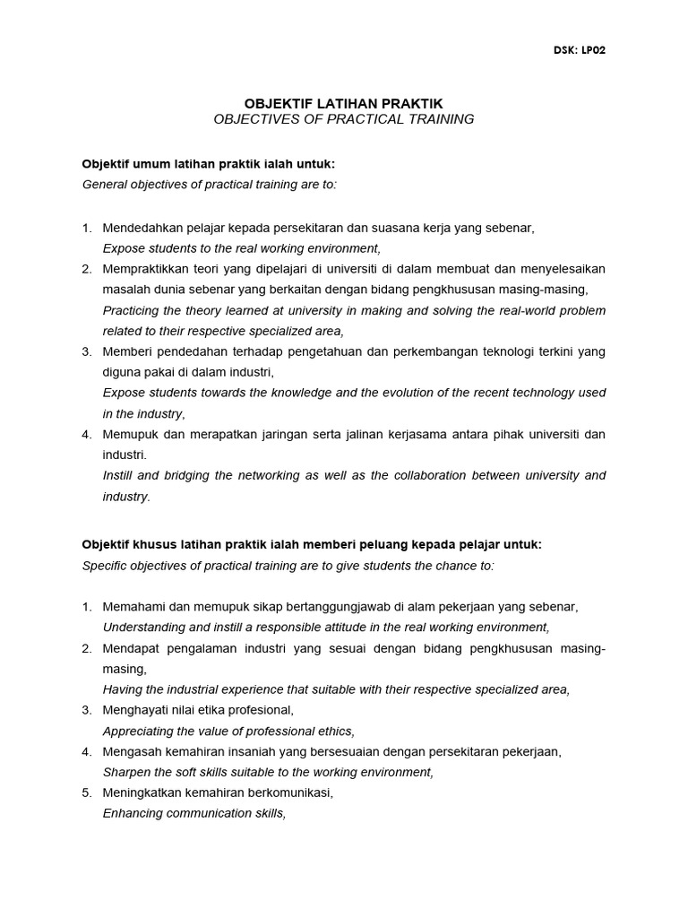 Practical Training Guide for Students | PDF | Behavioural Sciences ...