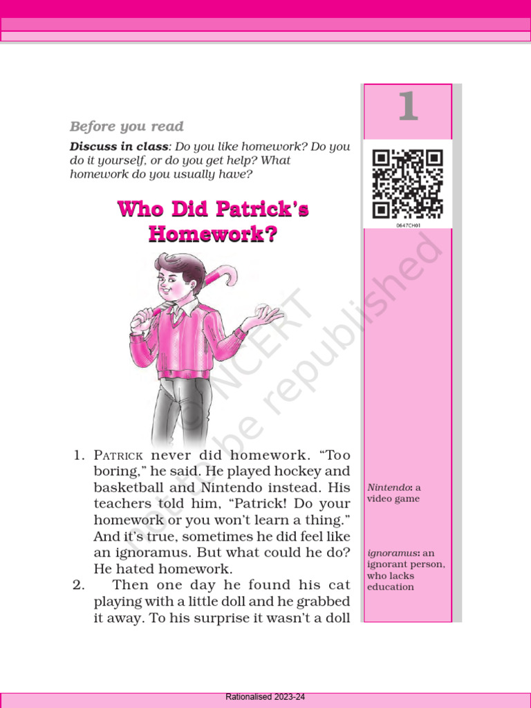 Who Did Patrick Homework | PDF