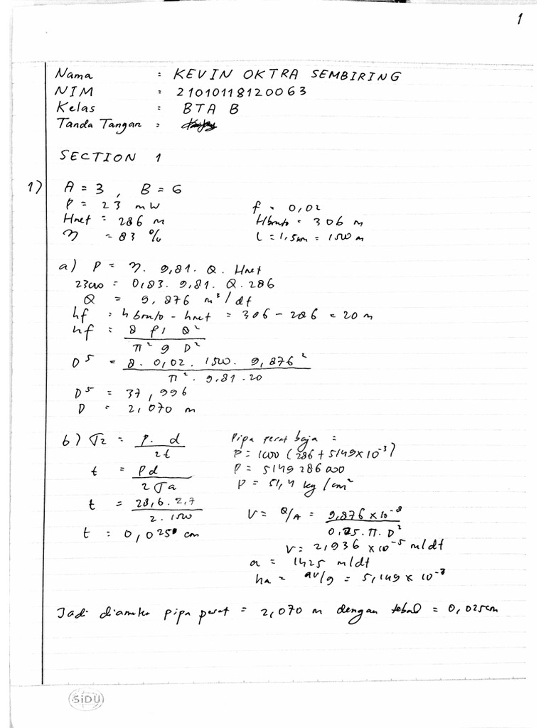 Kevin - Bta B - Section 1 | PDF